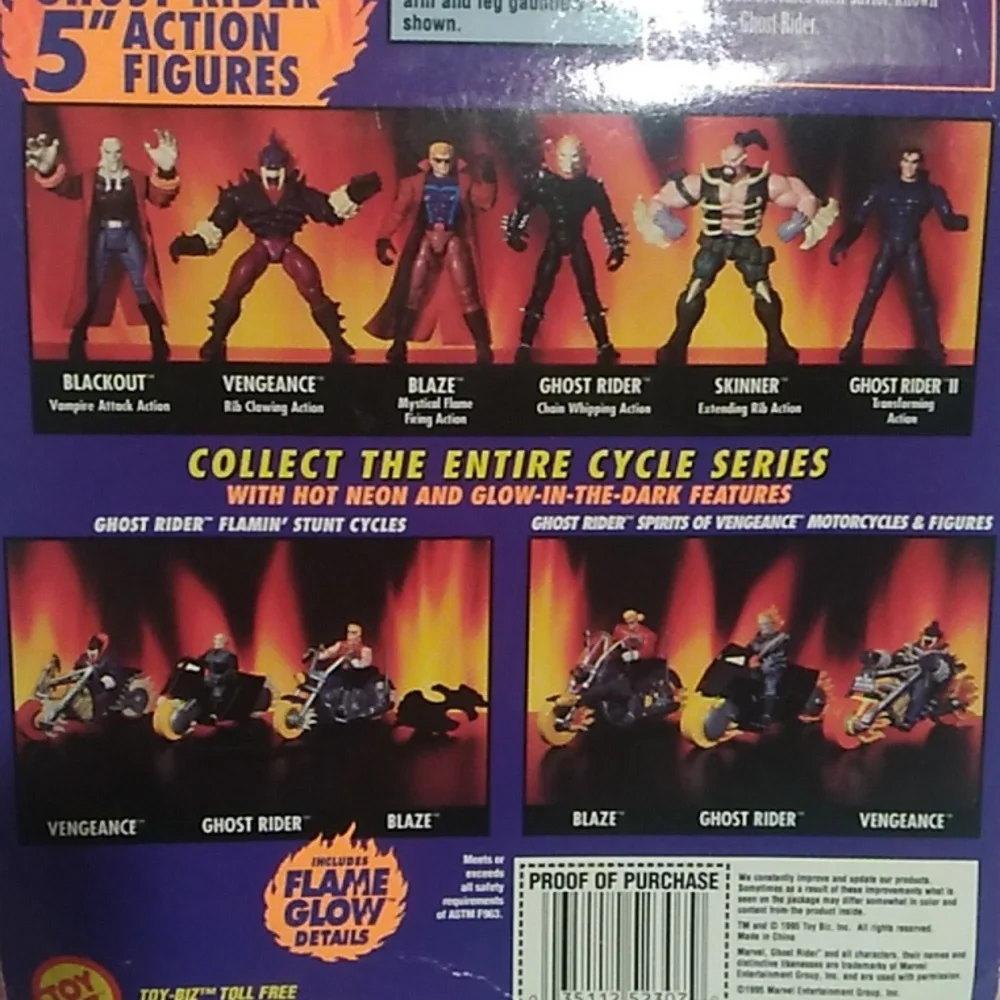 Toy Biz | Toys | New Ghost Rider 2 Glow In The Dark Vintage Collectible ...